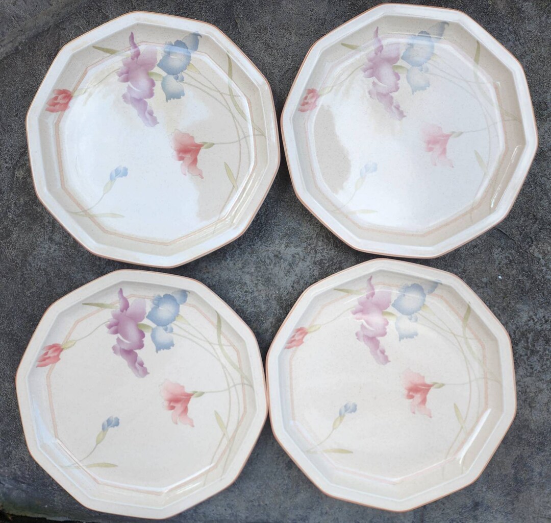 Vintage Mikasa Dinnerware Craft Works Magic Moods DQ201 4 Dinner Plates ...