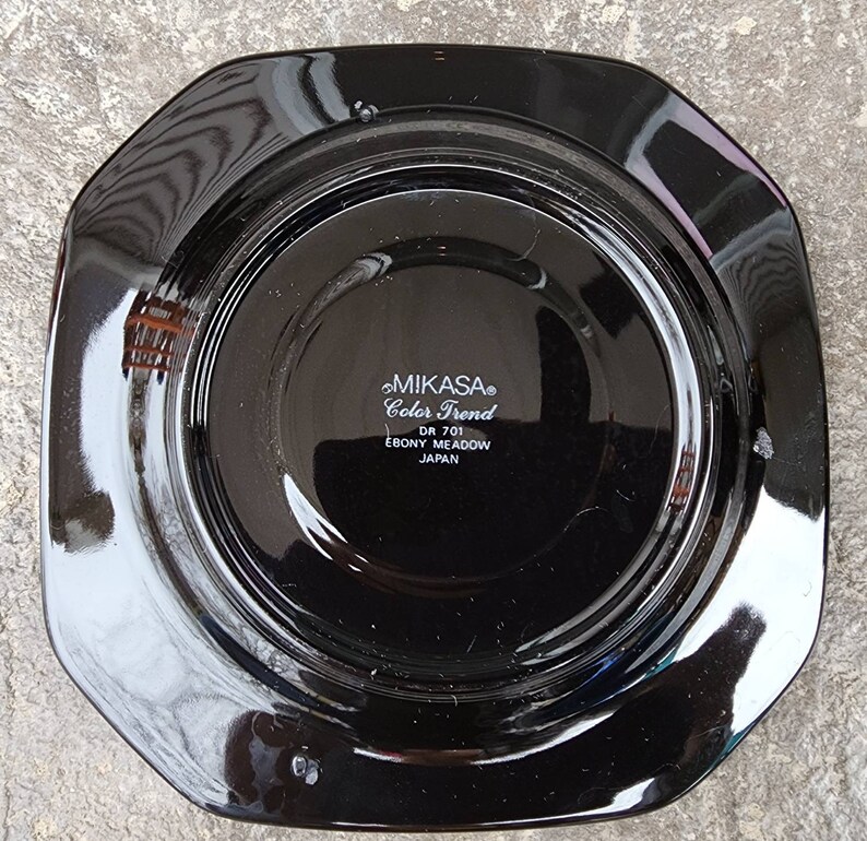 Vintage Mikasa Color Trend Dr 701 Ebony Meadow 4 Cups W/saucers Plus 2 ...