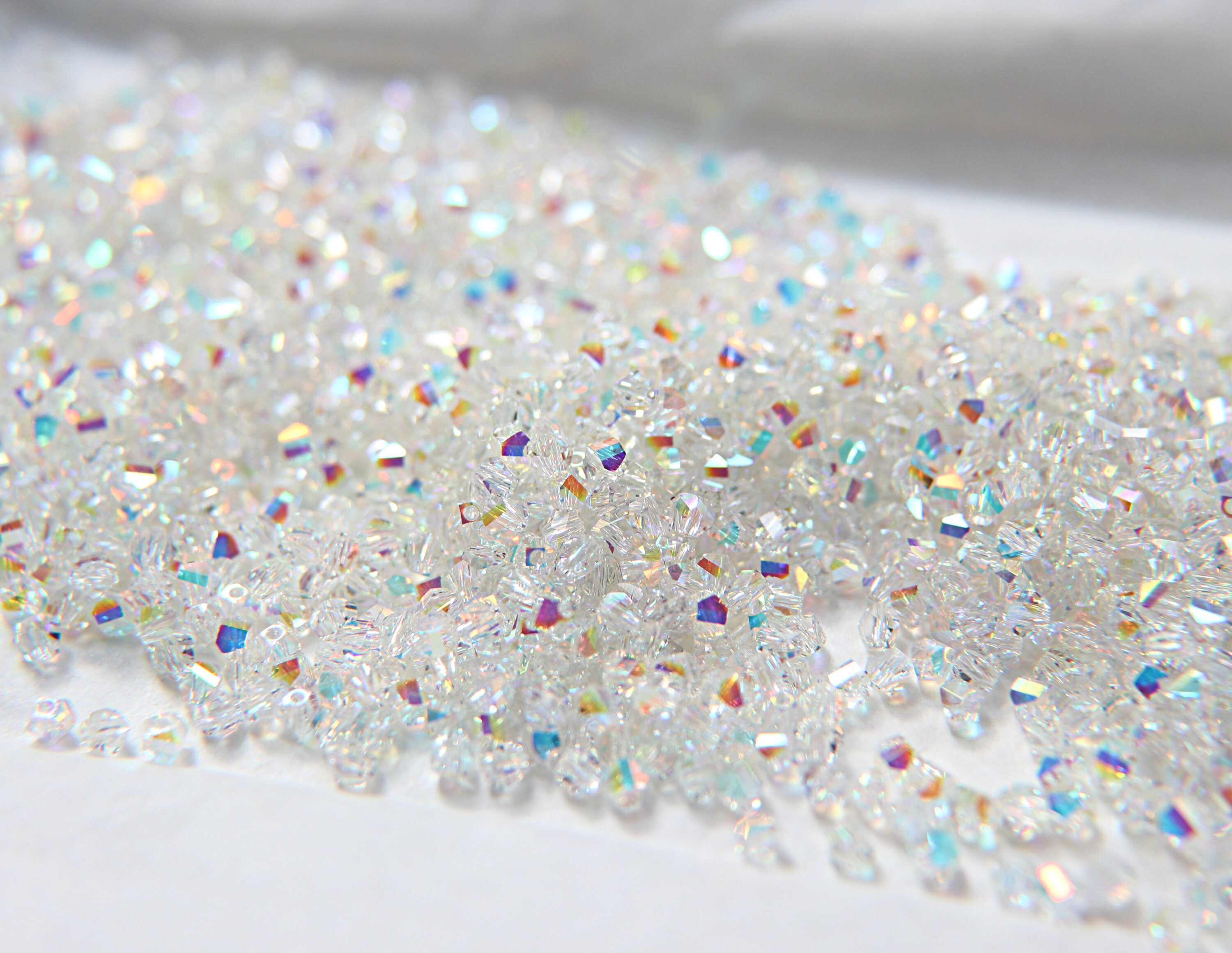 3mm Swarovski CRYSTAL AB Beads 5020 Faceted Helix Bead | Etsy