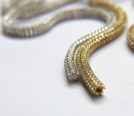 Swarovski Serpentine Chain Round Rhinestone Lace in Silver | Etsy