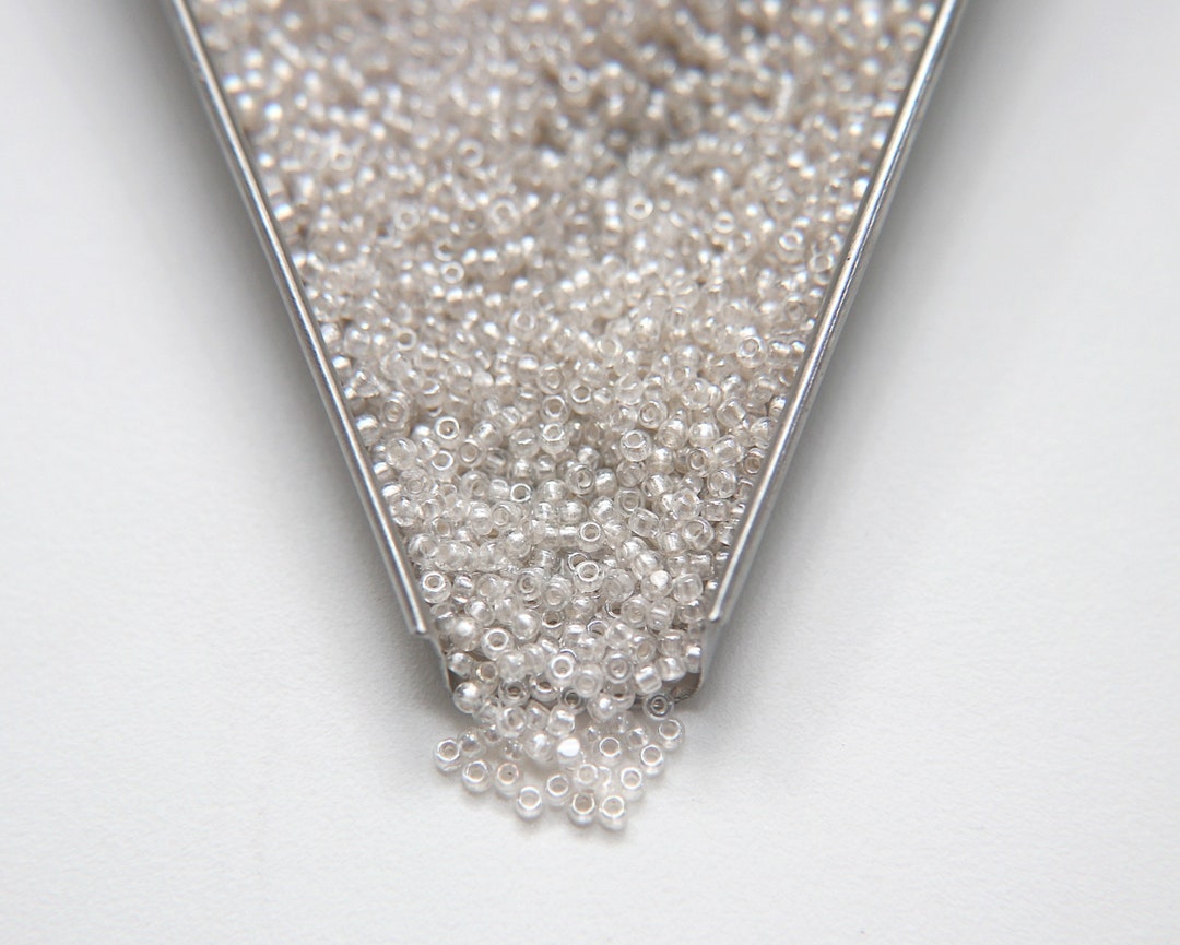 11/0 True Cuts Charlotte Beads Crystal Luster White Lined 10/20/50/250 ...