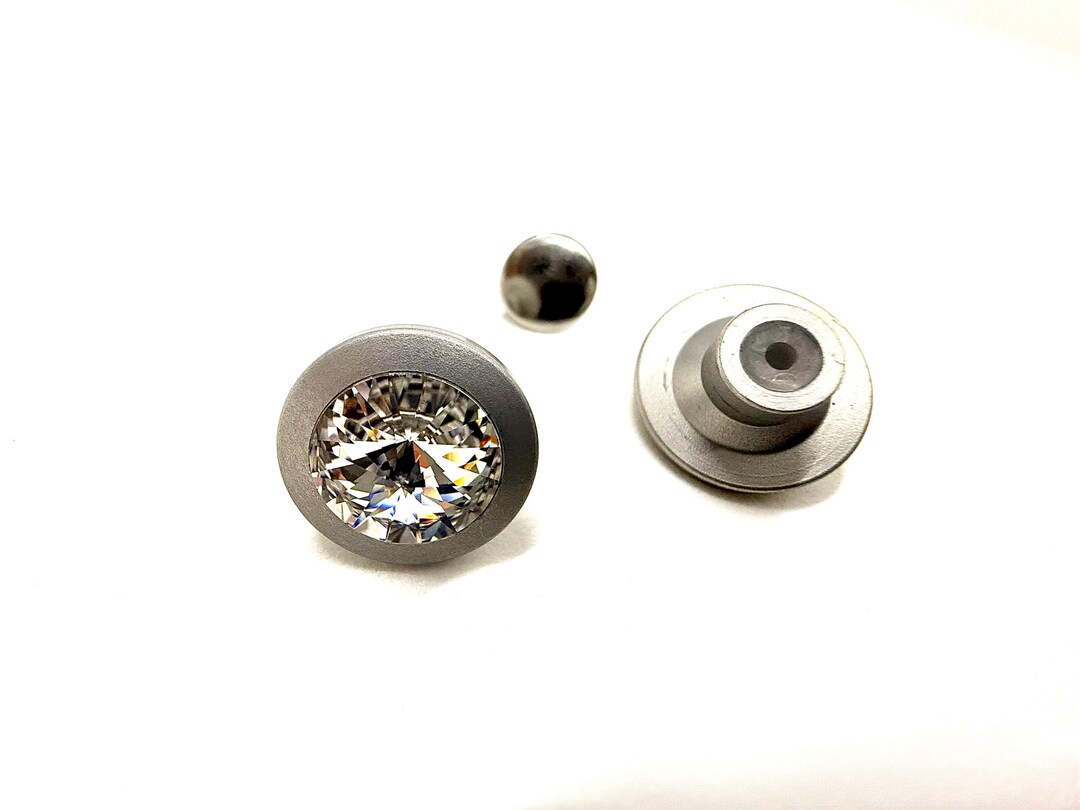 17mm Designer Edition Swarovski Jeans Buttons Swarovski Crystal Vintage ...