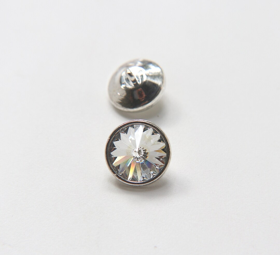 20mm Chunky Swarovski Crystaletts Bezel Buttons Swarovski Crystal ...