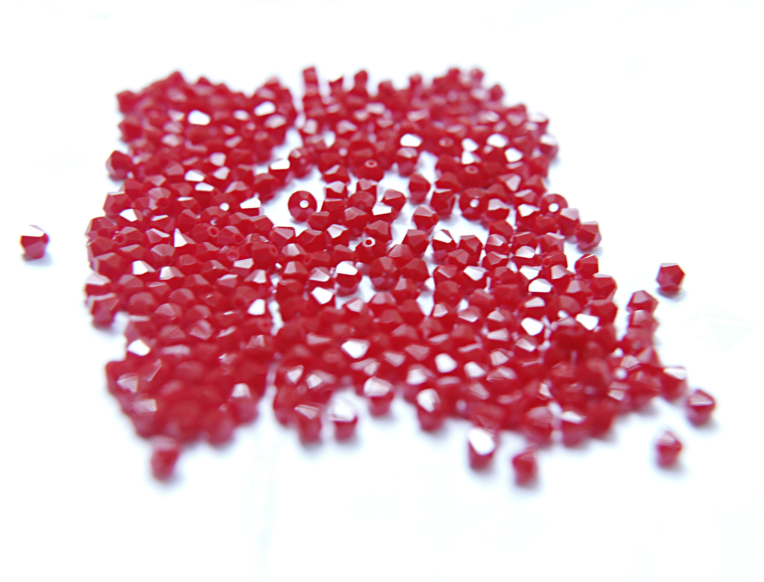 3mm Dark Red Coral Swarovski Bicone Beads 36/72/144/432/720 - Etsy