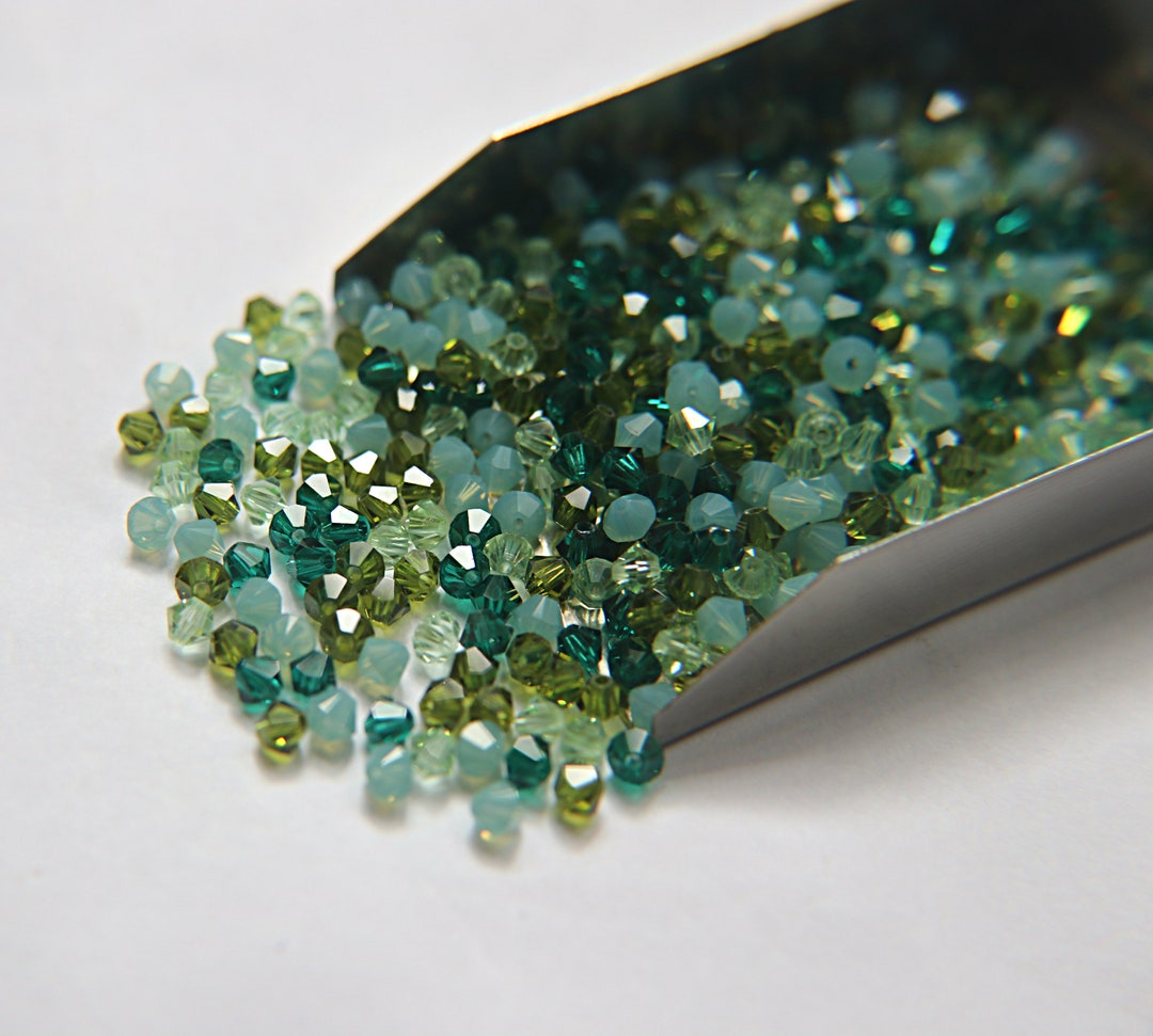 4mm Green Tea Designer Mixes Swarovski Bicone Beads 36/72/144/432/720 ...