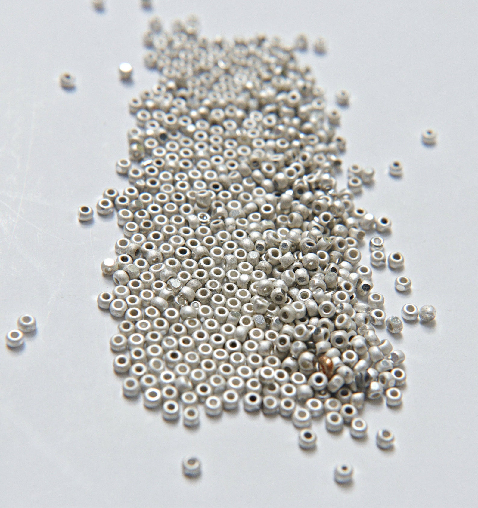 11/0 Charlotte Cut Beads Matt Sterling Silver 10/20/50/250/500 - Etsy