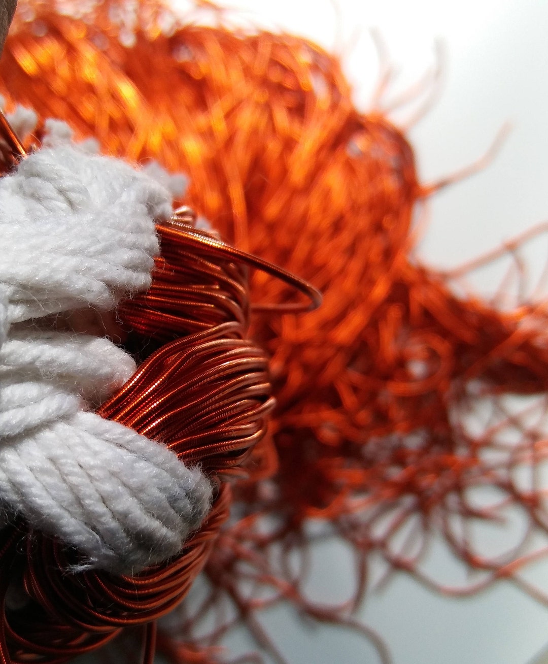 Flame Orange Metallic French Wire, Bullion Gimp Wire, Couture ...