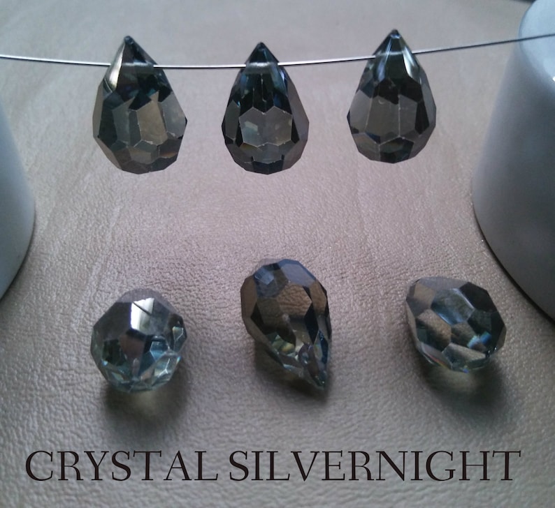 Vintage Swarovski crystal Drops 12 x 20 MM Fancy Crystal drops | Etsy