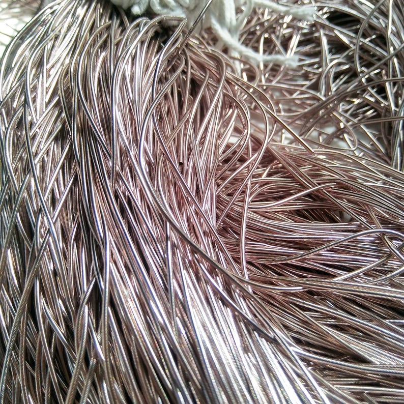 ROSY BROWN Metallic French Wire Bullion Wire Gimp Wire | Etsy
