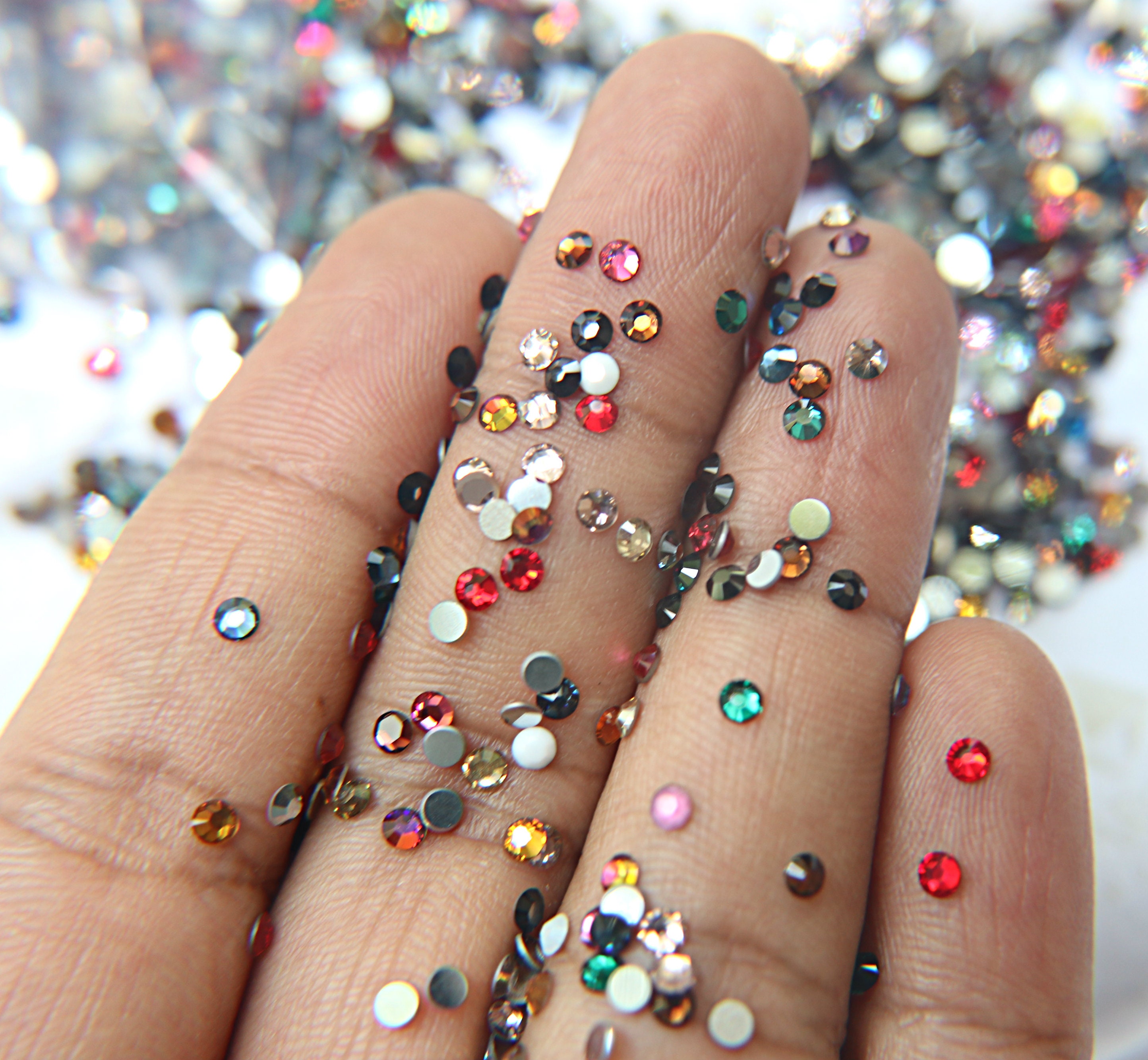 Swarovski Crystal Flatbacks, Mixed Colors, 10SS (2.9mm), 72-1440 Pieces ...