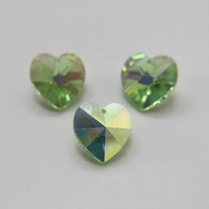 18 MM Swarovski Crystal Heart Pendant Bead, Aurore Boreale (6202) - Etsy