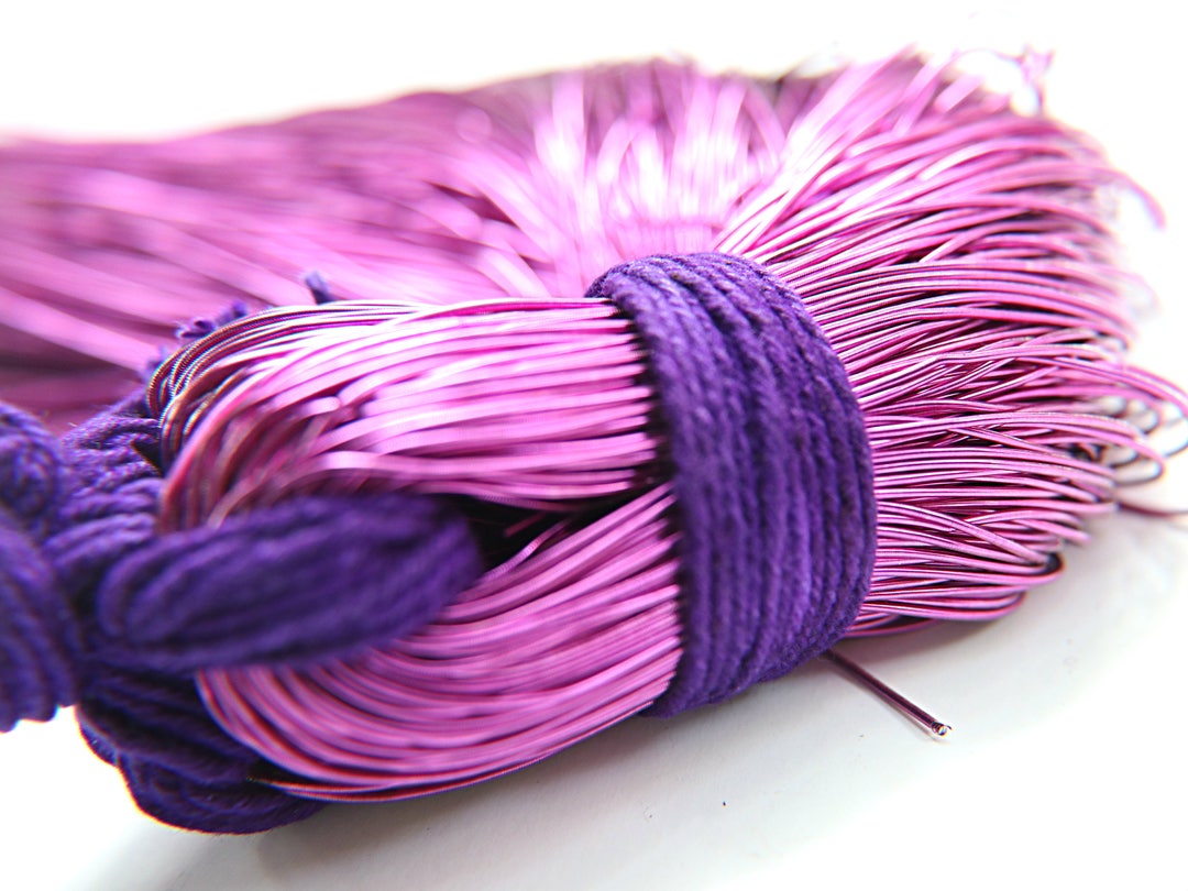 Dark Violet Metallic French Wire, Haute Couture Embroidery Material - Etsy