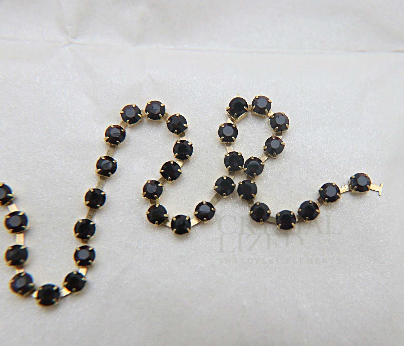 16 SS Rhinestone Chain Swarovski in Mocca 286 4mm | Etsy