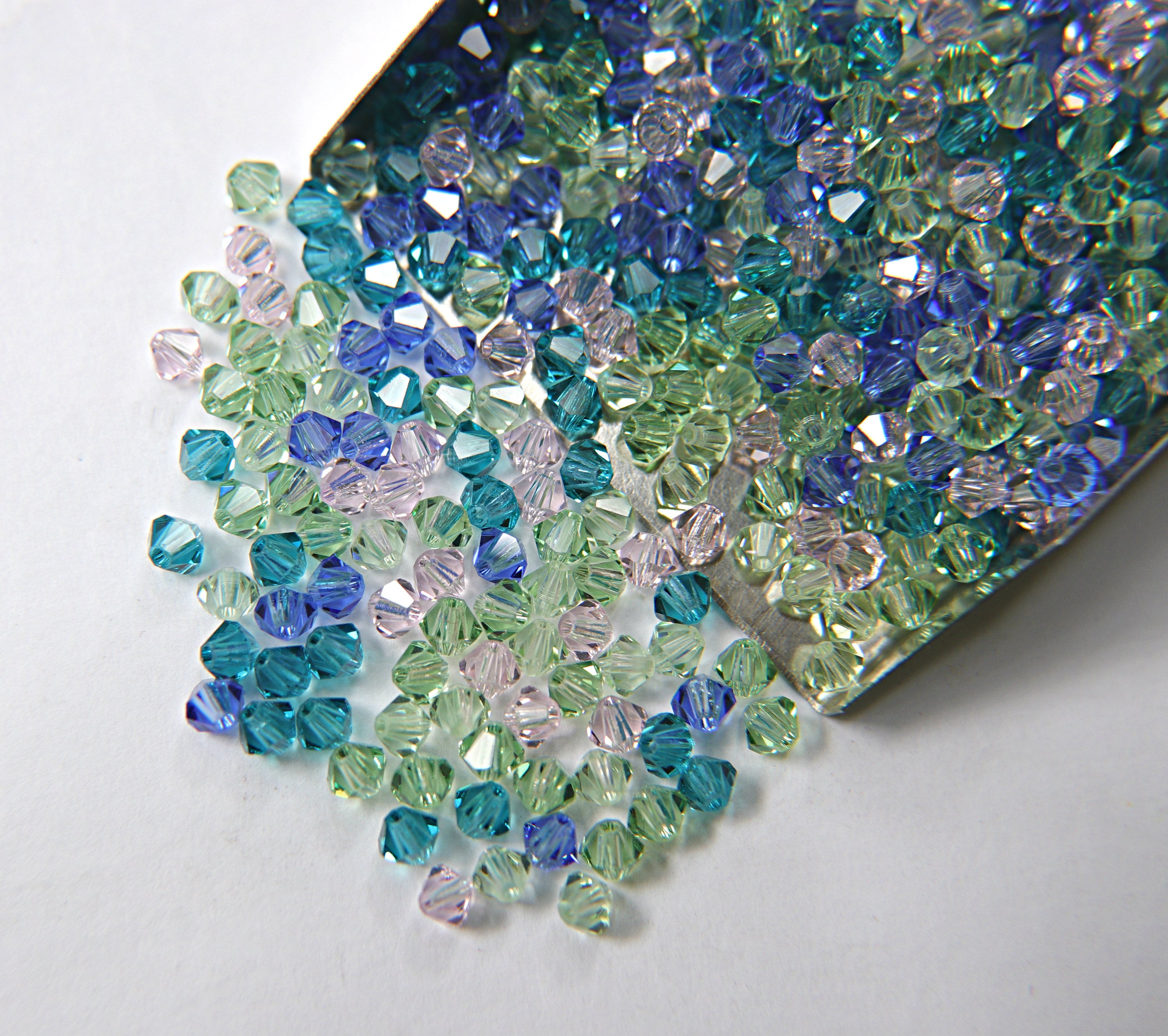 3/4mm Wow Designer Mixes Swarovski Bicone beads | Etsy