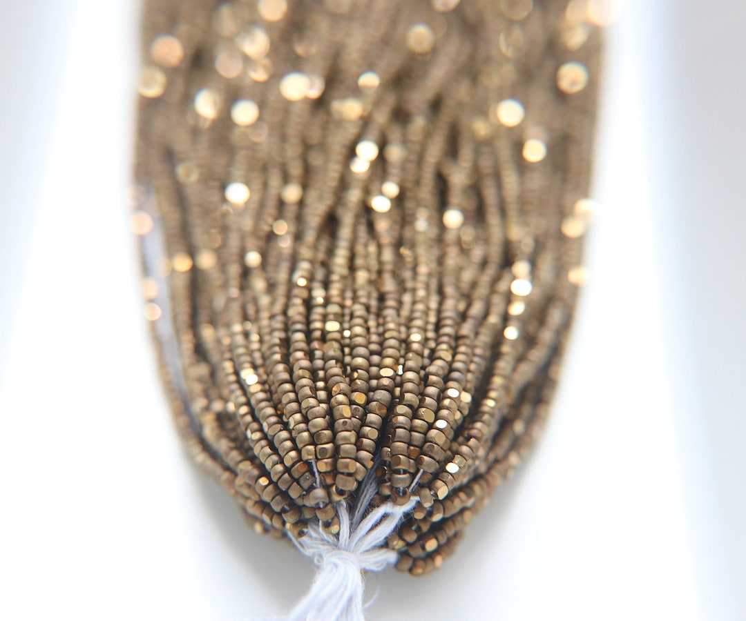 11/0 Charlotte Cut Seed Beads: MATT Dorado, Jewelry Making Supplies - Etsy