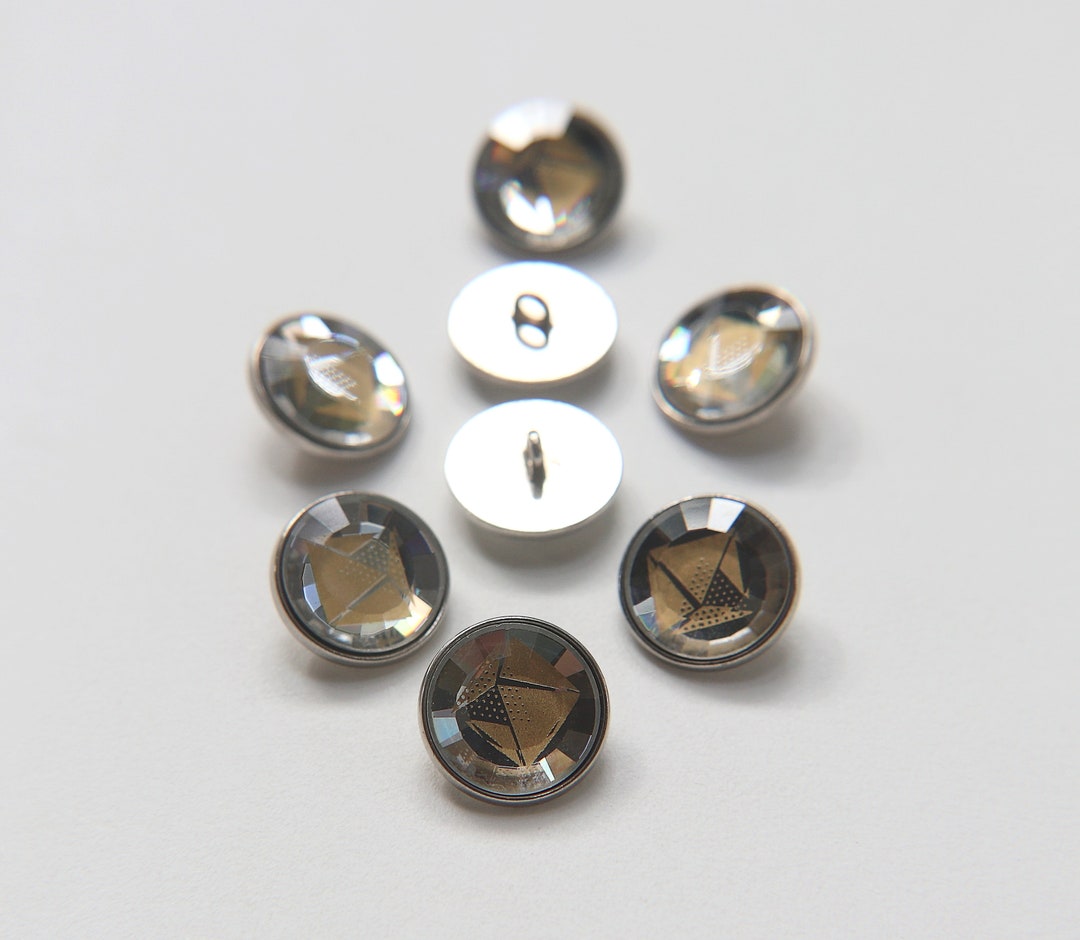 16mm Designer Edition Swarovski Bezel Buttons Swarovski Crystal Vintage ...