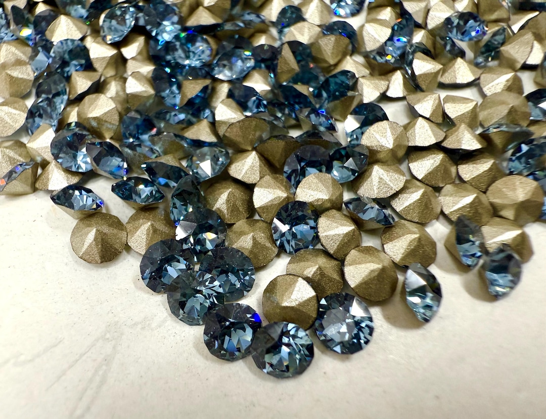 Swarovski Crystal Chatons, Denim Blue, 4.1mm (PP32) XIRIUS 1088 - Etsy