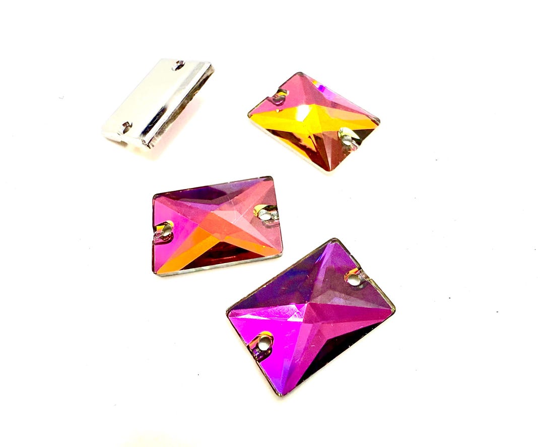 Swarovski 3250 Crystal Volcano Square Sew-on 25x 18mm Rectangle ...