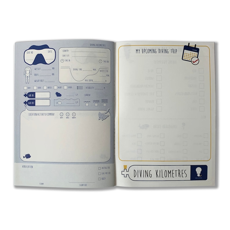 A Scuba Diving Logbook With 52 Diving Log Pages. Easy to Use and Bring ...