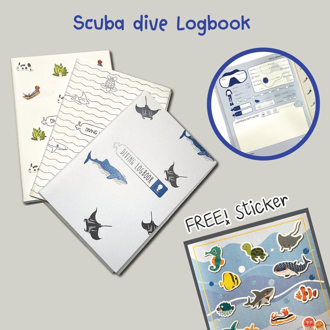 A Scuba Diving Logbook With 52 Diving Log Pages. Easy to Use and Bring ...