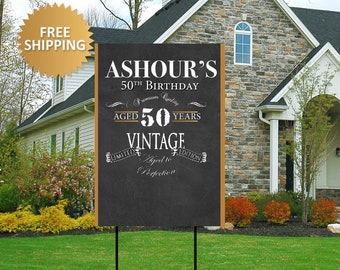 Happy Birthday Yard Sign Woman Birthday Sign 70th Birthday - Etsy