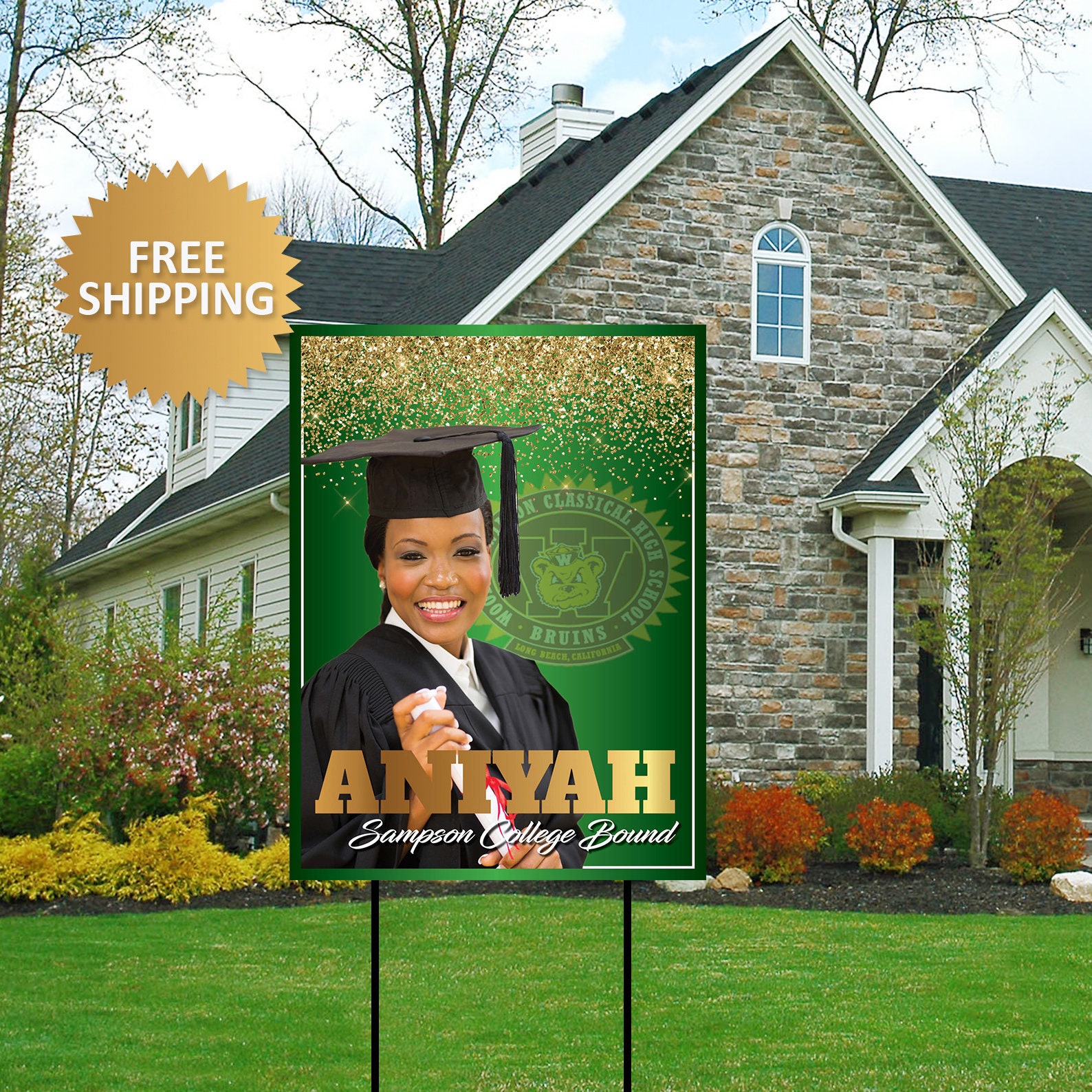 Class of 2020 Graduation Photo Yard Sign Graduation Yard - Etsy