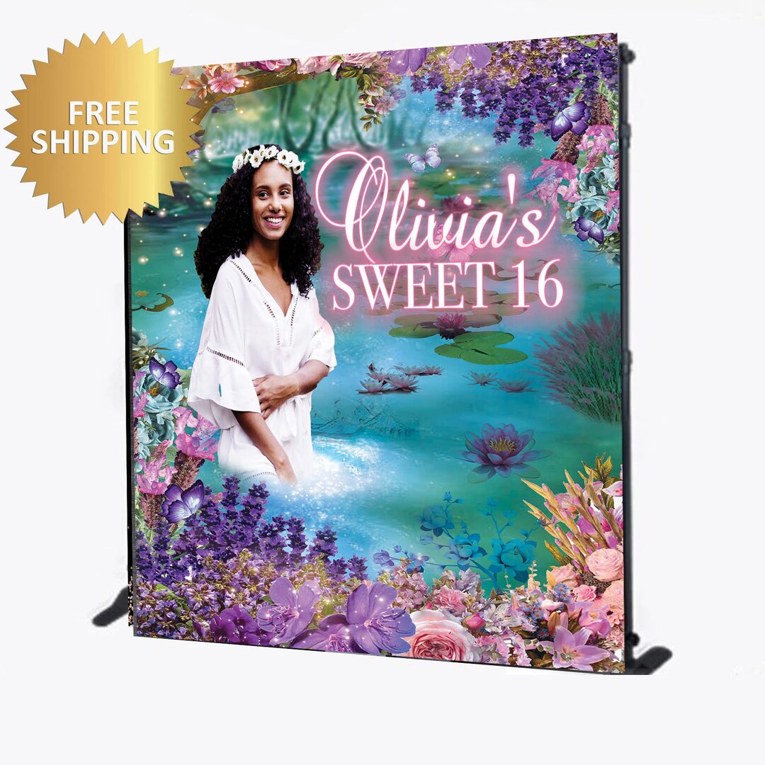 Photo Backdrop, Enchanted Backdrop, Floral Backdrop, Enchanted Forest ...