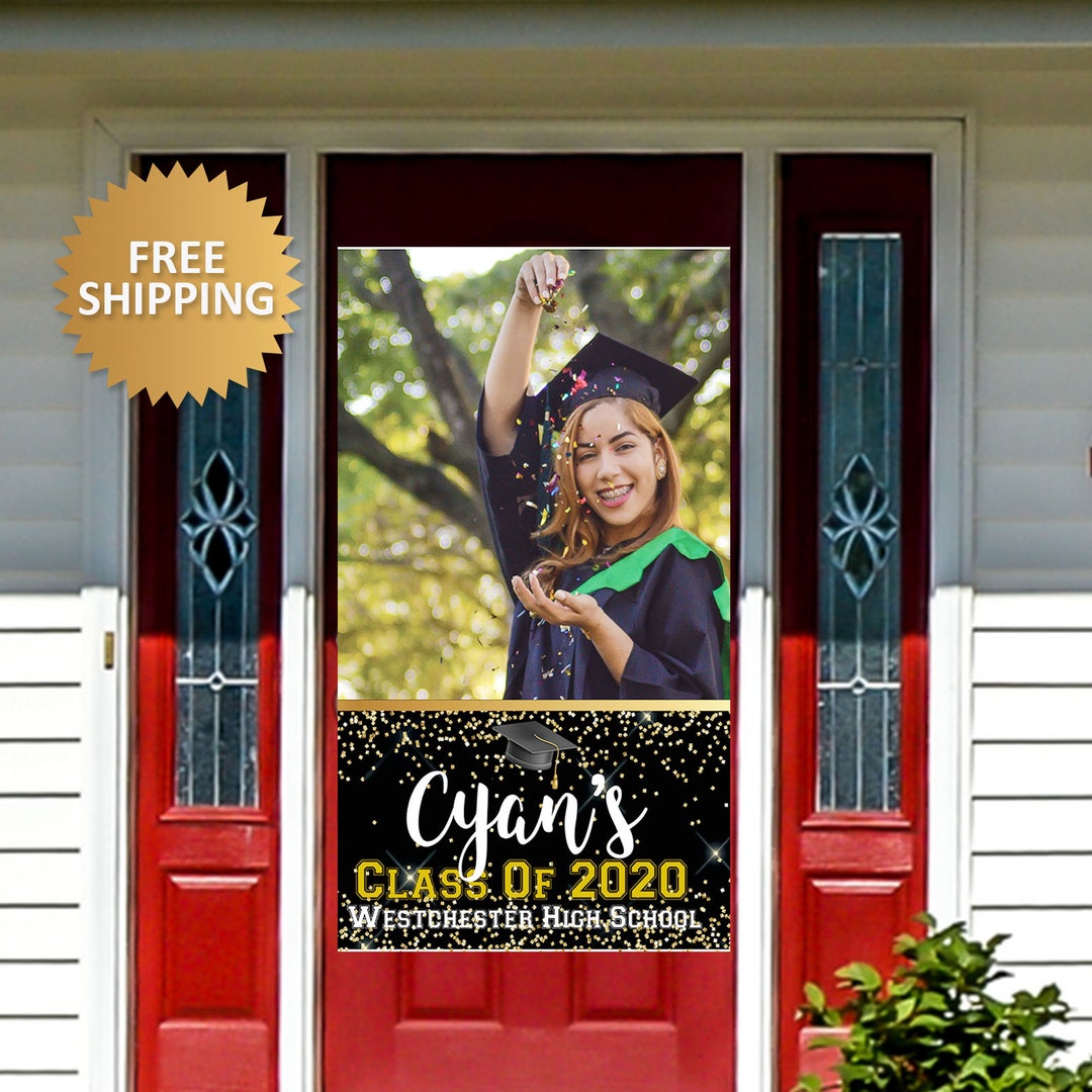 Graduation Door Banner, Grad Door Banner Class of 2020 Door Banner ...