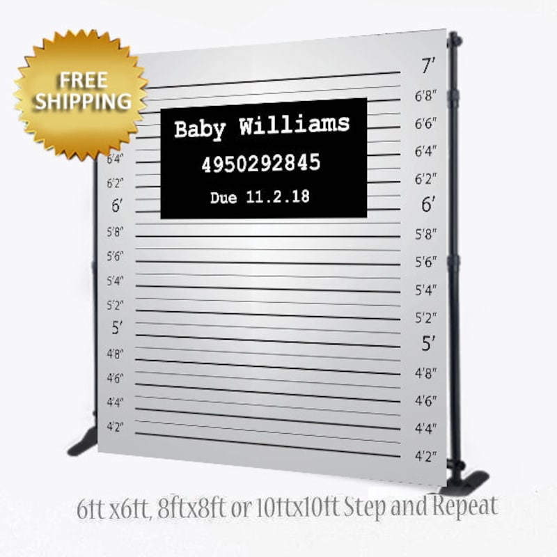Mugshot Backdrop - Etsy