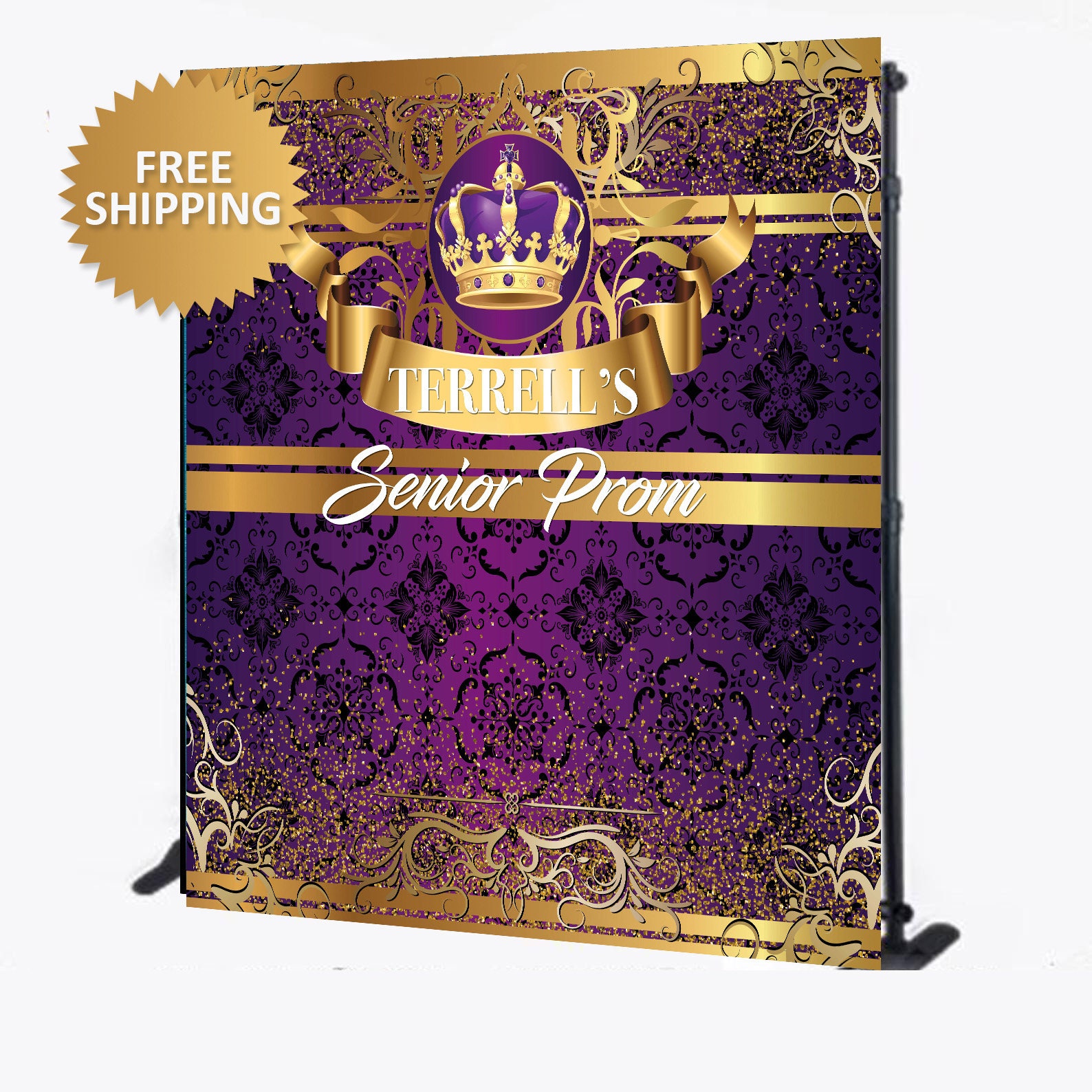 Royalty Backdrop Birthday Step And Repeat Prom Step And Etsy