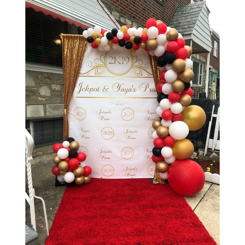 Prom Step and Repeat Gold Step and Repeat Custom 8x8 FEET - Etsy