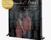 Custom Photo Backdrop Seating Chart Backdrop Wedding Seating - Etsy