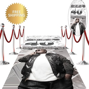 Hollywood Red Carpet, Custom Red Carpet, 3x20 Floor Decal, Prom ...