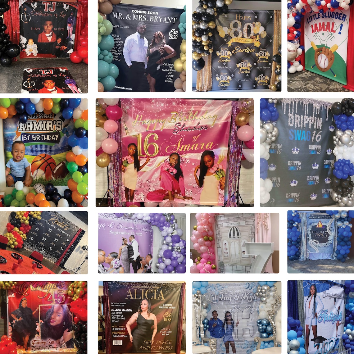 Notorious One Backdrop Notorious One Step and Repeat 1st - Etsy