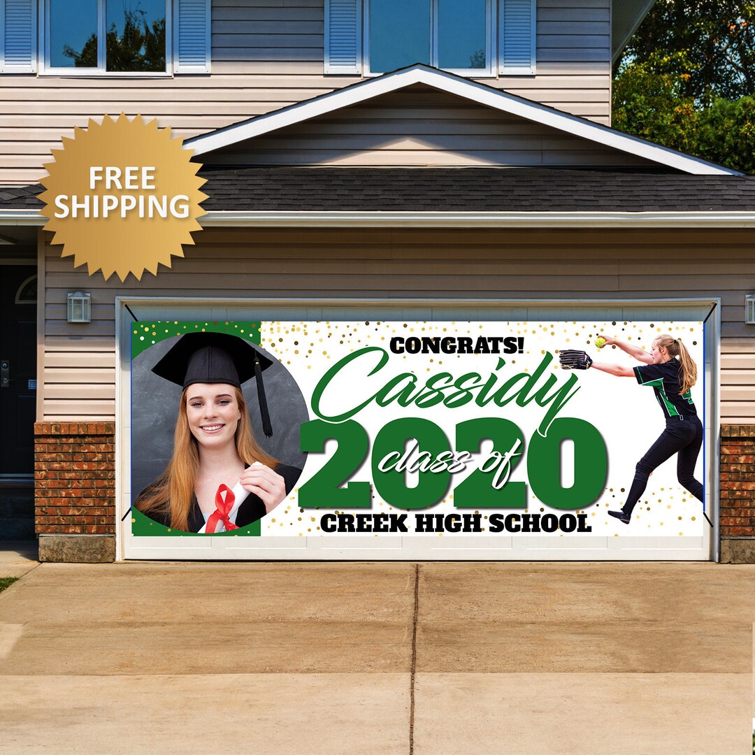 Class of 2020 Photo Banner, Graduation Custom Photo Banner, Sports ...