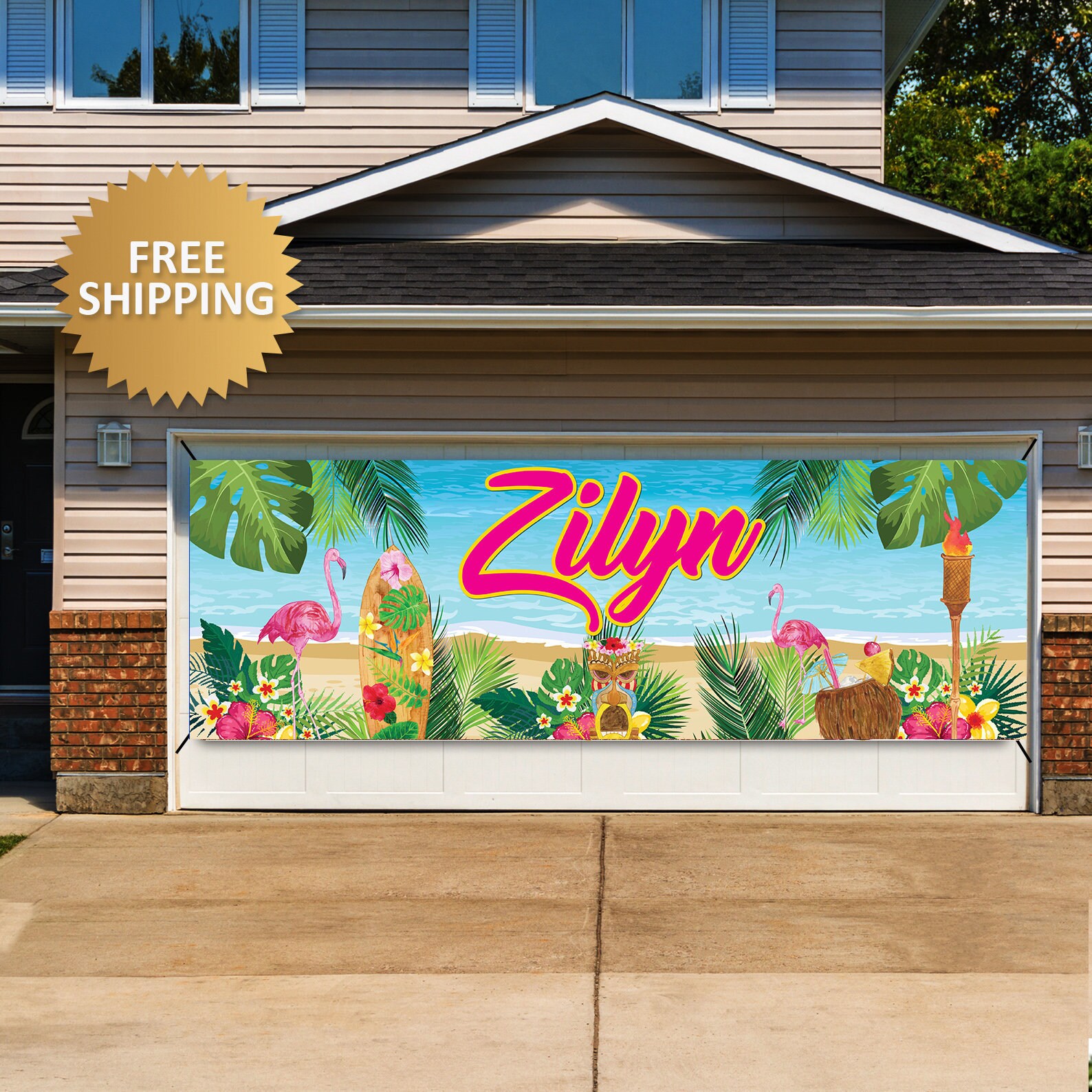 Luau Banner Graduation Custom Luau Banner Drive by Birthday - Etsy UK