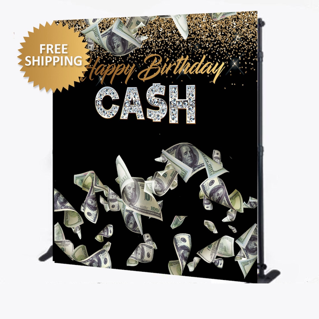 Money Backdrop, Money Step and Repeat,cash Birthday Backdrop, Cash ...