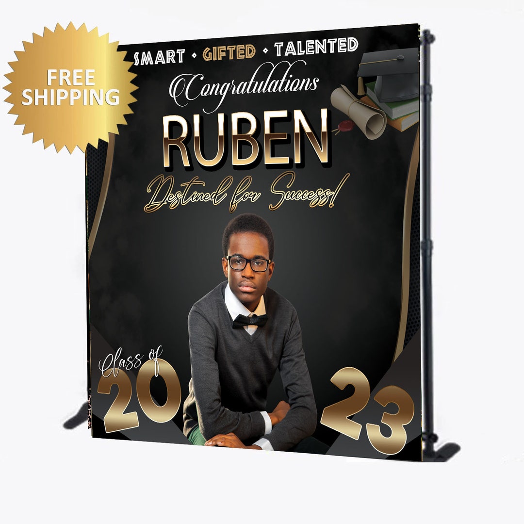 Photo Graduation Backdrop, Class of 2023 Backdrop, Class 2023 Step and ...