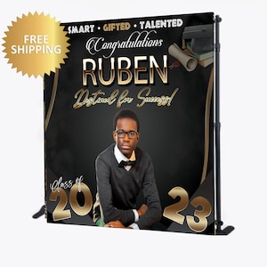 Photo Graduation Backdrop, Class of 2023 Backdrop, Class 2023 Step and ...