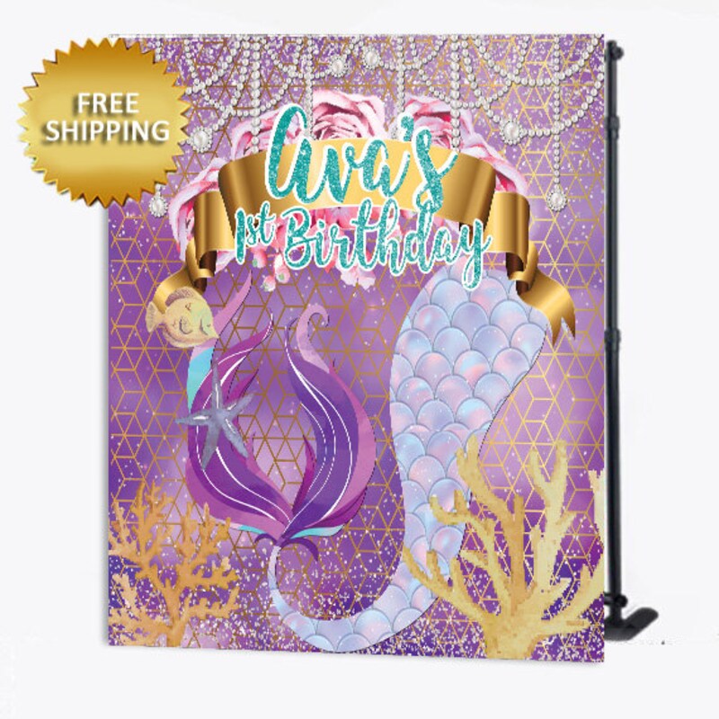 Mermaid Backdrop - Etsy