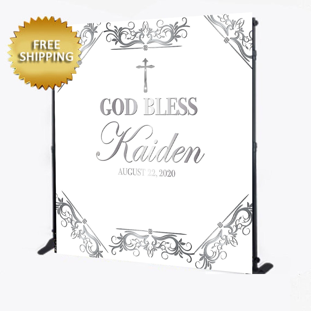 Communion Backdrop Communion Banner Communion Step and Repeat Baptism ...