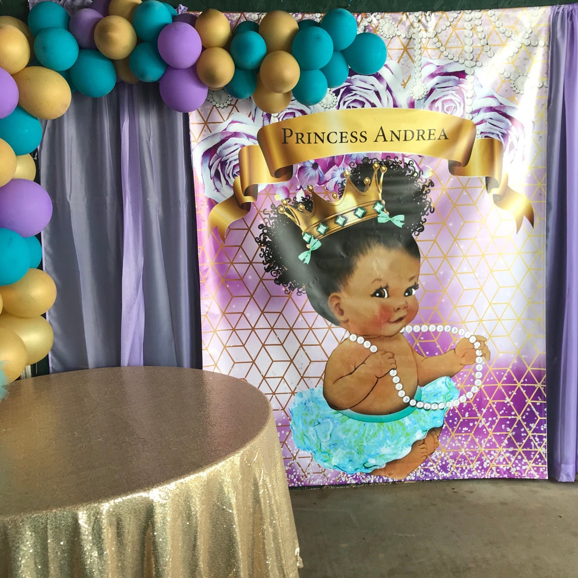 Baby Shower Backdrop Princess Backdrop 1st Birthday - Etsy