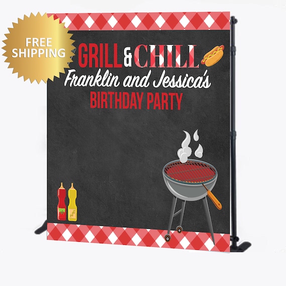 Barbecue Backdrop Summer Backdrop Grill Backdrop Birthday | Etsy