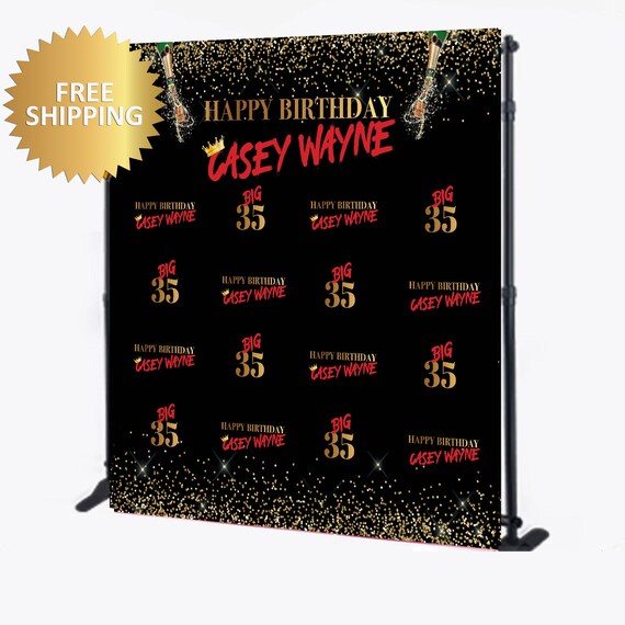 Birthday Backdrop 30th Birthday Backdrop 21st Birthday | Etsy