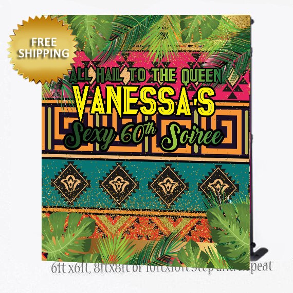 Tribal Step and Repeat Africa Backdrop Royalty Backdrop | Etsy