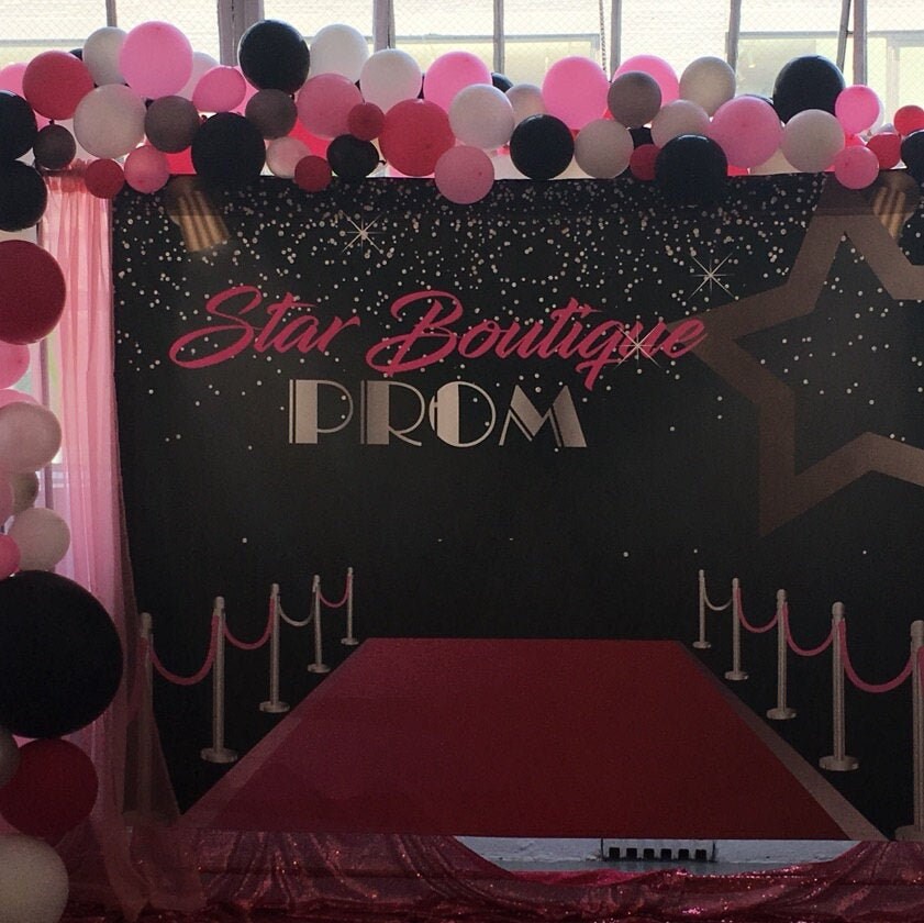 Birthday backdrop Sweet 16 Backdrop Hollywood backdrop | Etsy