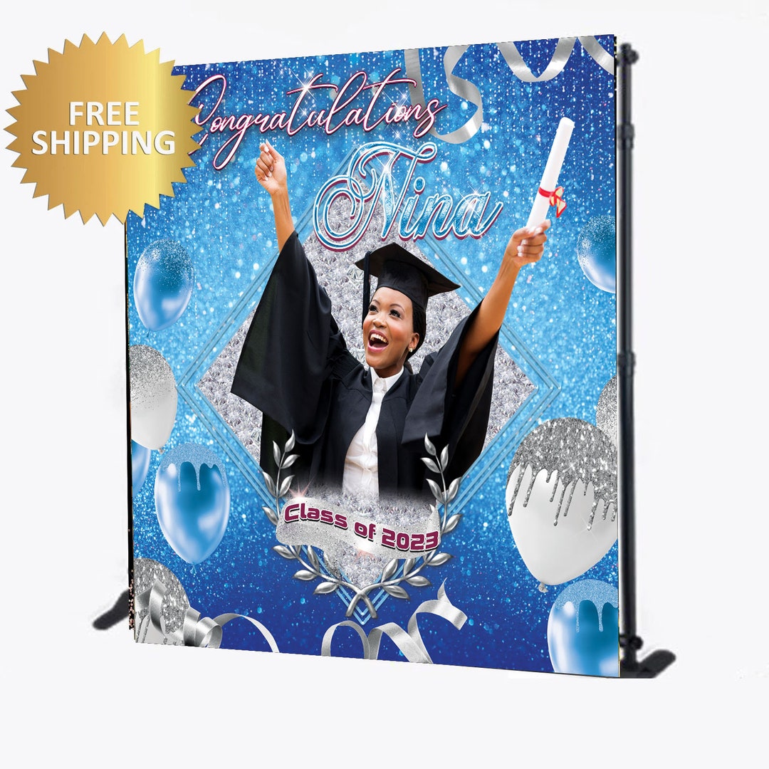 Photo Graduation Backdrop, Class of 2023 Backdrop, Class 2023 Step and ...