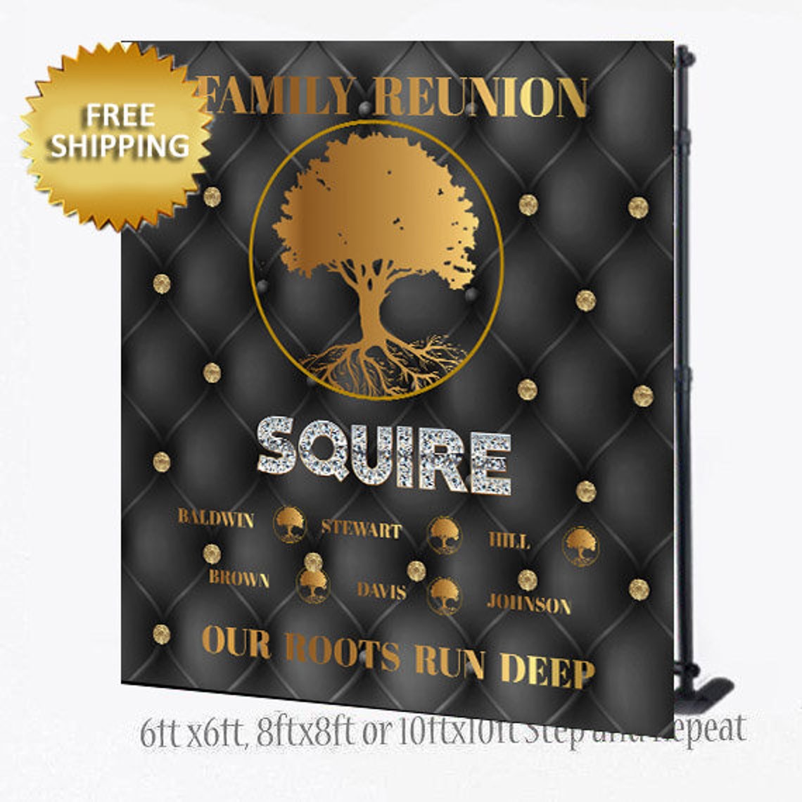 Family Reunion Backdrop Family Reunion Step and Repeat | Etsy