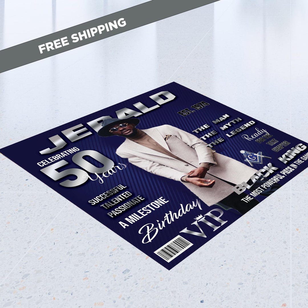 Magazine Cover Decal, Removable Sticker, Removable Vinyl Sticker ...