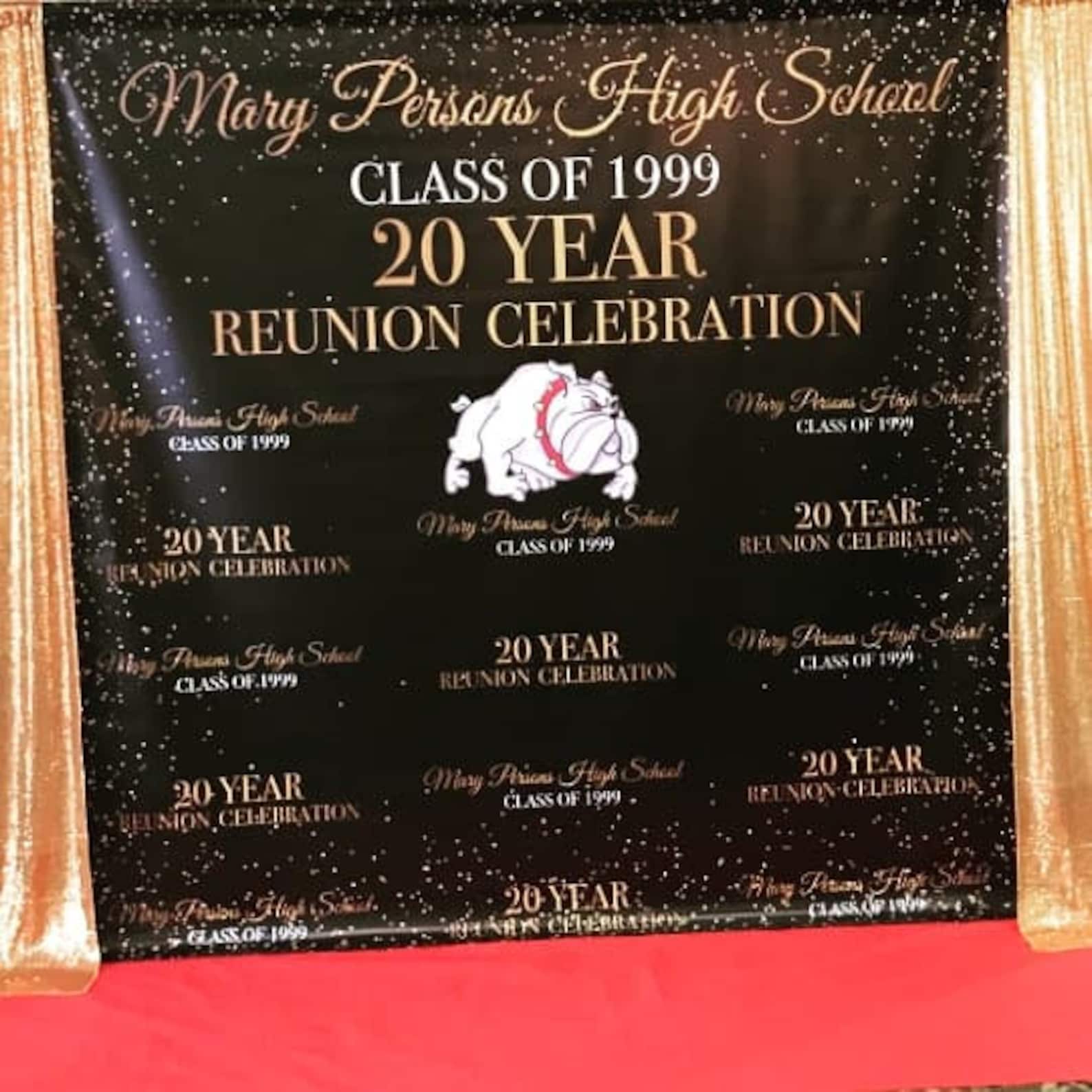 Class Reunion Step and Repeat Reunion Backdrop 50th Birthday | Etsy